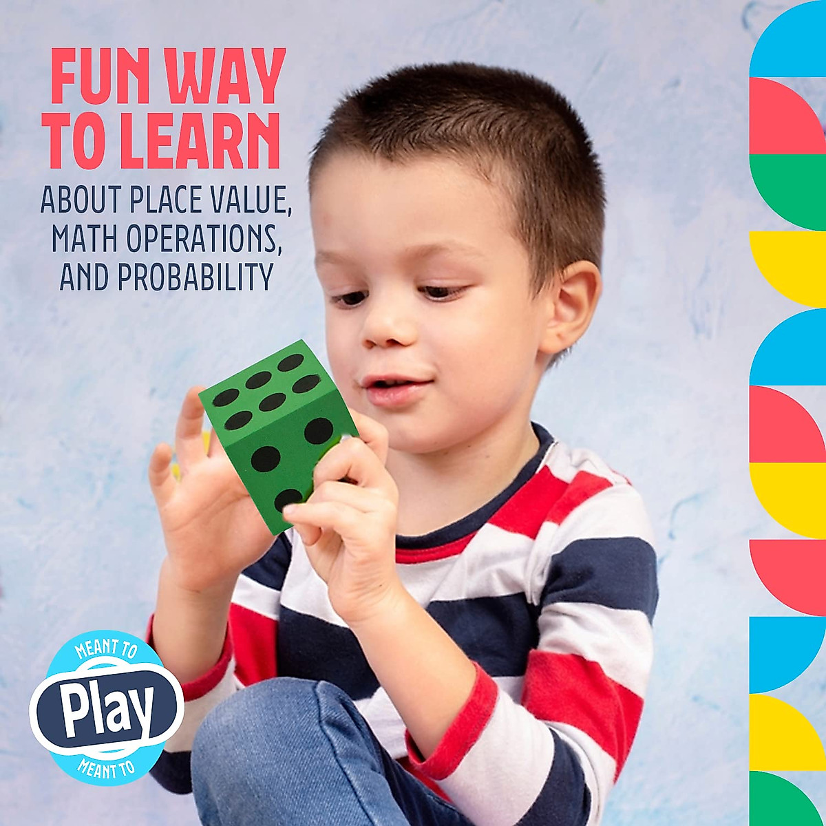 Dazzling Toys Big Foam Playing Dice - 12 Pack (D060)