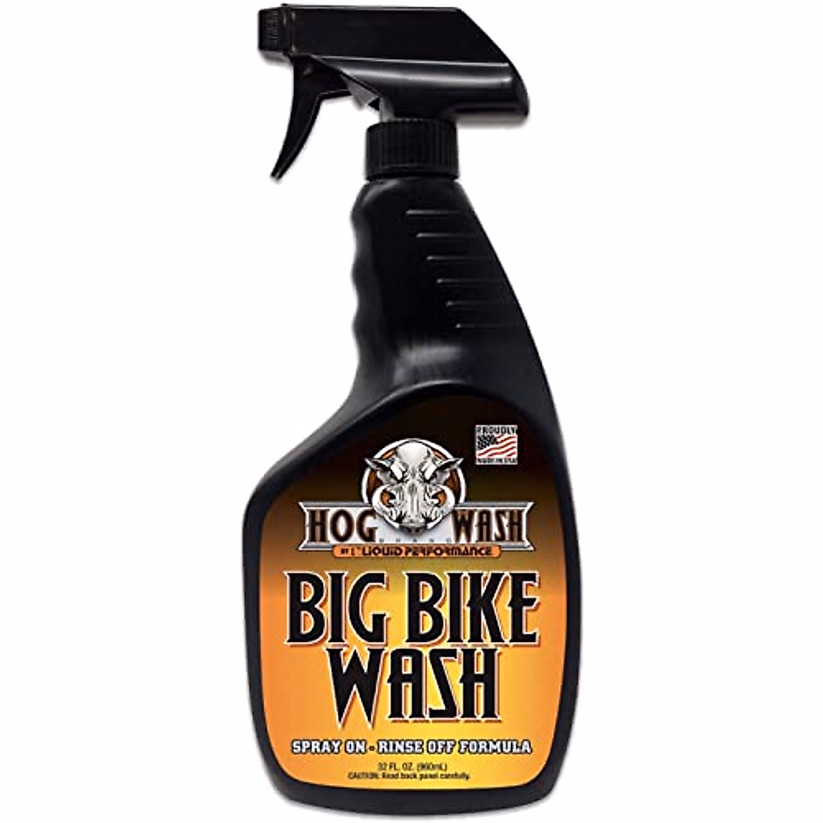 Hog Wash Liquid Performance Big Bike Wash - 16 OZ - Cleaner for Motorcycles, Cars, Dirt Bikes and More - Easy Spray-On Formula - Non-Corrosive and Biodegradeable