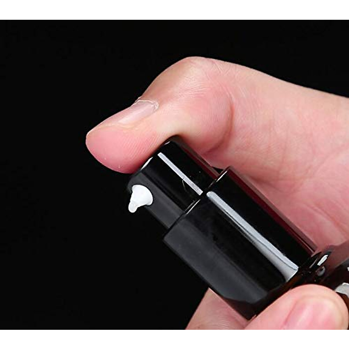 ericotry 3PCS 100ml Empty Refillable Square Amber Glass Cream Lotion Pump Bottles for Makeup Face Cream Facial Cleanser Toiletries Toner Liquid Travel Containers Emulsion Essential Oil Dispenser