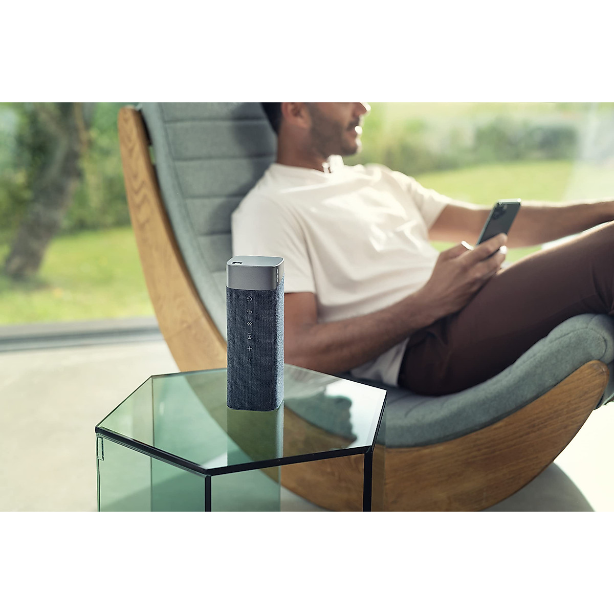 PHILIPS S5505 Wireless Bluetooth Speaker with Large Bold Sound, Up to 12 Hours Playtime, IPX7 Waterproof, Medium, TAS5505