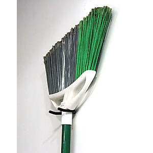 ALAZCO 16 Black Vinyl Coated Steel Wall Mount Screw-in Heavy Duty Tool Holders 4” Utility U-Hooks for Garage Workshop Storage Hang Shovels Rakes Brooms Garden Tools Sports Equipment Tennis Racket