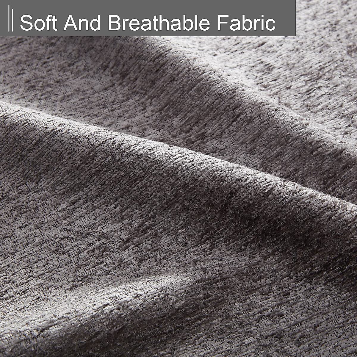 Dreamsir Oversized Rocker Recliner Chair for Adults, Ergonomic Glider 360 Degree Swivel Chair, Overstuffed Manual Rocking Recliner for Living Room, Theater Seating Single Sofa Chair, Grey