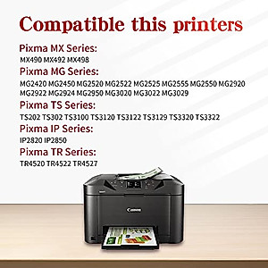 Foiset Remanufactured for Canon Ink Cartridges 245 and 246 for Canon MX490 MX492 MG2522 TR4500 TR4520 TS3100 TS3122 TS3300 TS3322 TS3320 Printer 245xl 246xl Combo Pack