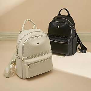 FOXLOVER Genuine Leather Backpack for Women Fashion Convertible Travel Bags Ladies Shoulder Bag College Daypack Small Purses