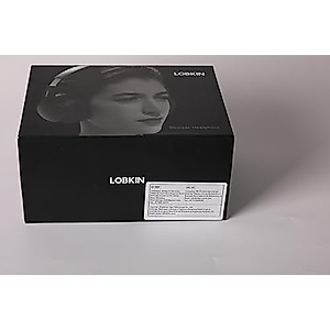 LOBKIN Wireless Bluetooth Headphones, Over-Ear Headphones with Built-in HD Mic,40H Playtime, Foldable Wireless and Wired Stereo Headphones for Gym/PC/Home (Black Orange)