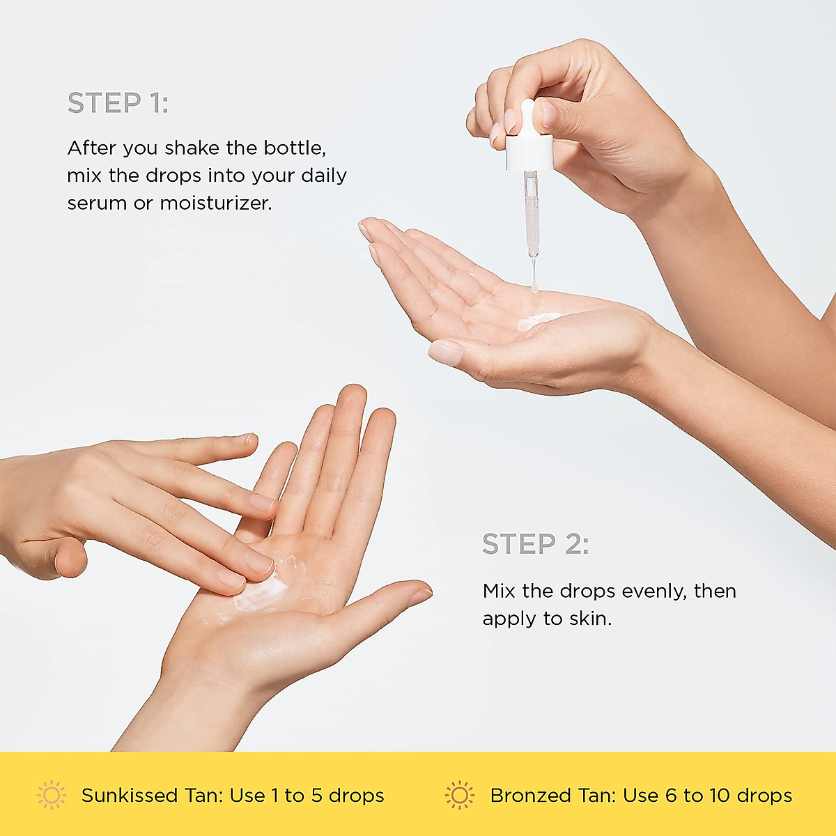 JOAH Self Tanner, Sun & Seoul Golden Daze Sunless Tanning Drops, Moisturizing Self Tanning for Face & Body, Vegan & Cruelty-Free, Medium/Deep 30ml