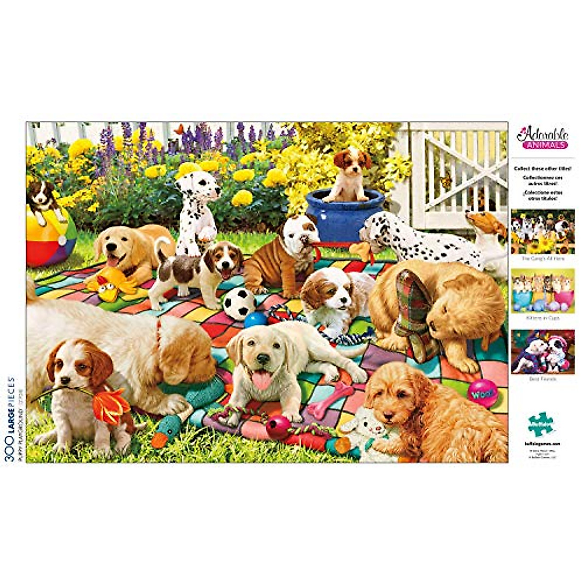 Buffalo Games - Puppy Playground - 300 Large Piece Jigsaw Puzzle