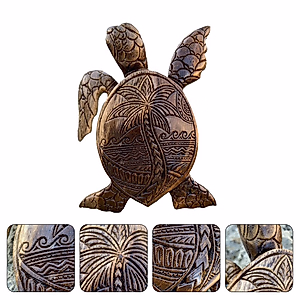 Resin Turtle Figurines Tabletop Animal Decorations Sea Turtle Statues Toys for Fairy Garden Supplies Desktop Centerpieces