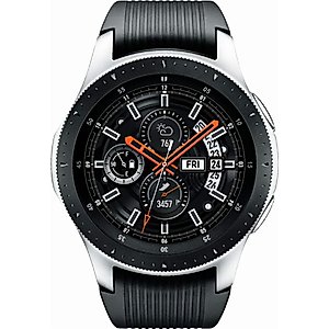 SAMSUNG SM-R805UZSAXAR Galaxy Watch Smartwatch 46mm Stainless Steel LTE GSM (Unlocked), Phone, Silver (Renewed)