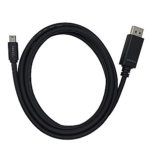 Accell mDP to DP 1.4 - VESA-Certified Mini DisplayPort to DisplayPort 1.4 Cable - 7 Feet, Hbr3, 8K @60Hz, 4K UHD @240Hz