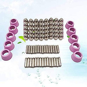80 PCS/Set Plasma Tip Nozzle Consumables Air Plasma Cutter Suit Kit for Cutting Torch