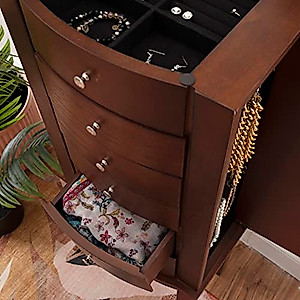 Powell Merlot Jewelry Armoire,