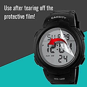 CakCity Mens Digital Sports Watch LED Screen Large Face Military Watches for Men Waterproof Stopwatch Alarm Simple Army Watch