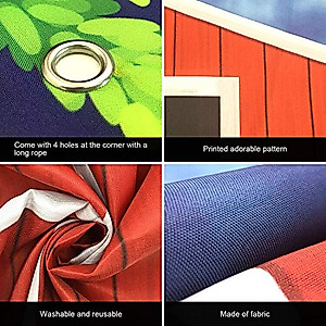 Chiazllta Barn Door Backdrop Farm Theme Baby Shower Decorations Party Accessory Farm Animals Party Background for Fam Birthday Baby Shower Party Decoration Supplies