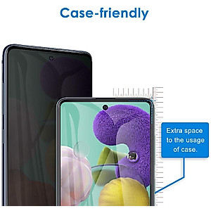 NC [2 Pack] Privacy Screen Protector for Samsung Galaxy A33 /A42 /A32 /A12/A13 5G/A02S/A03S Tempered Glass, Anti-Glare Full Covered,Smooth Touch, No Bubble