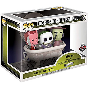 POP! Funko Movie Moments: Disney's The Nightmare Before Christmas - Lock,Shock & Barrel (Exclusive) #474