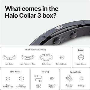 Halo Collar 3 - GPS Dog Fence - Multifunction Wireless Dog Fence & Training Collar with Real-Time Tracking & GPS - Waterproof, Instantly Create and Store Wireless Fences (Small, Graphite)