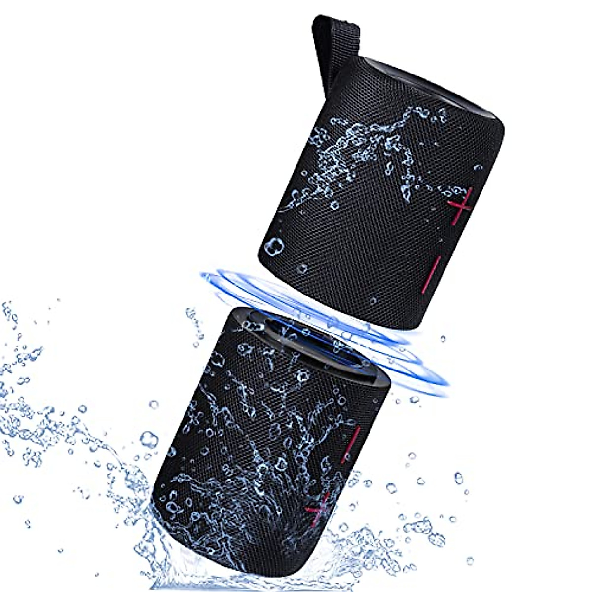 Zlinke 2 in 1 Portable Split Bluetooth Speaker,IPX7 Waterproof Wireless Speaker with 10W Loud Stereo Sound,Deep Bass Subwoofer,Bluetooth 5.0, 10H Playtime,66ft Bluetooth Range,TWS Pairing for Home