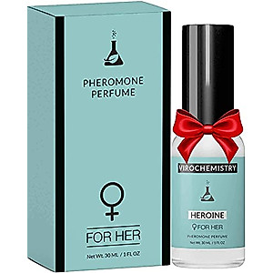 VIROCHEMISTRY Pheromones to Attract Men for Women (Heroine) - Elegant, Ultra Strength Organic Fragrance Body Perfume (1 Fl. Oz)(Human Grade Pheromones to Attract Men)