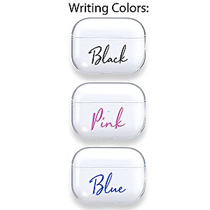 Case Charming Custom Name Case for AirPods Pro 2nd Generation 1st 3rd Clear Personalized with Keychain Carabiner