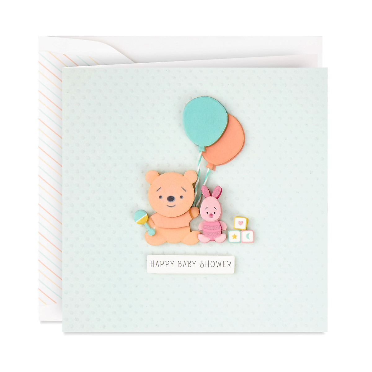 Hallmark Signature New Baby Greeting Card, Winnie the Pooh and Piglet