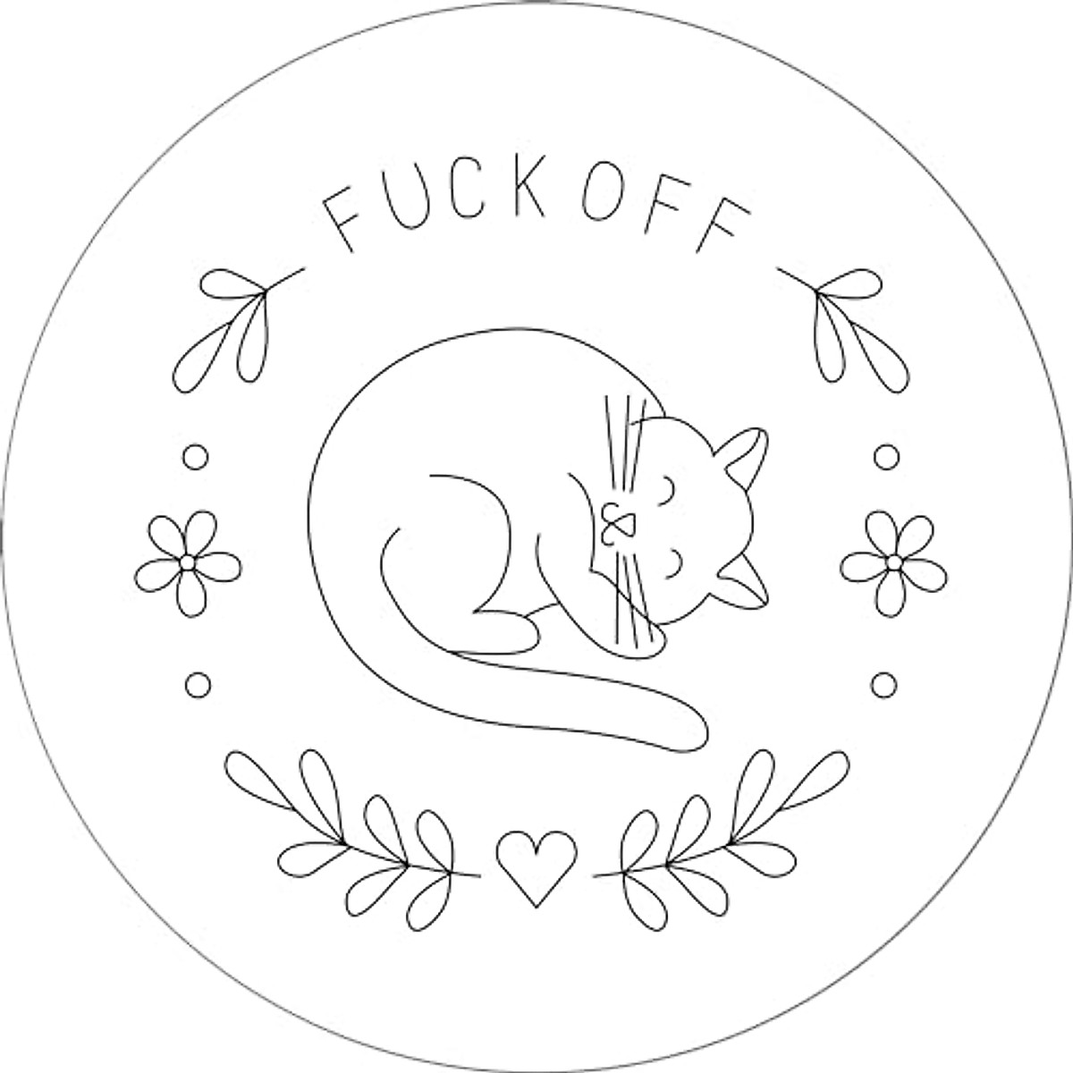 Snarky Embroidery Pattern Transfers (set of 10 hoop designs!)