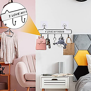 all sea Key Holder for Wall Adhesive, Adhesive Key Hook, No Damage Key Rack for Wall with 5 Key Hooks for Keys , Key Hanger for Wall Entryway