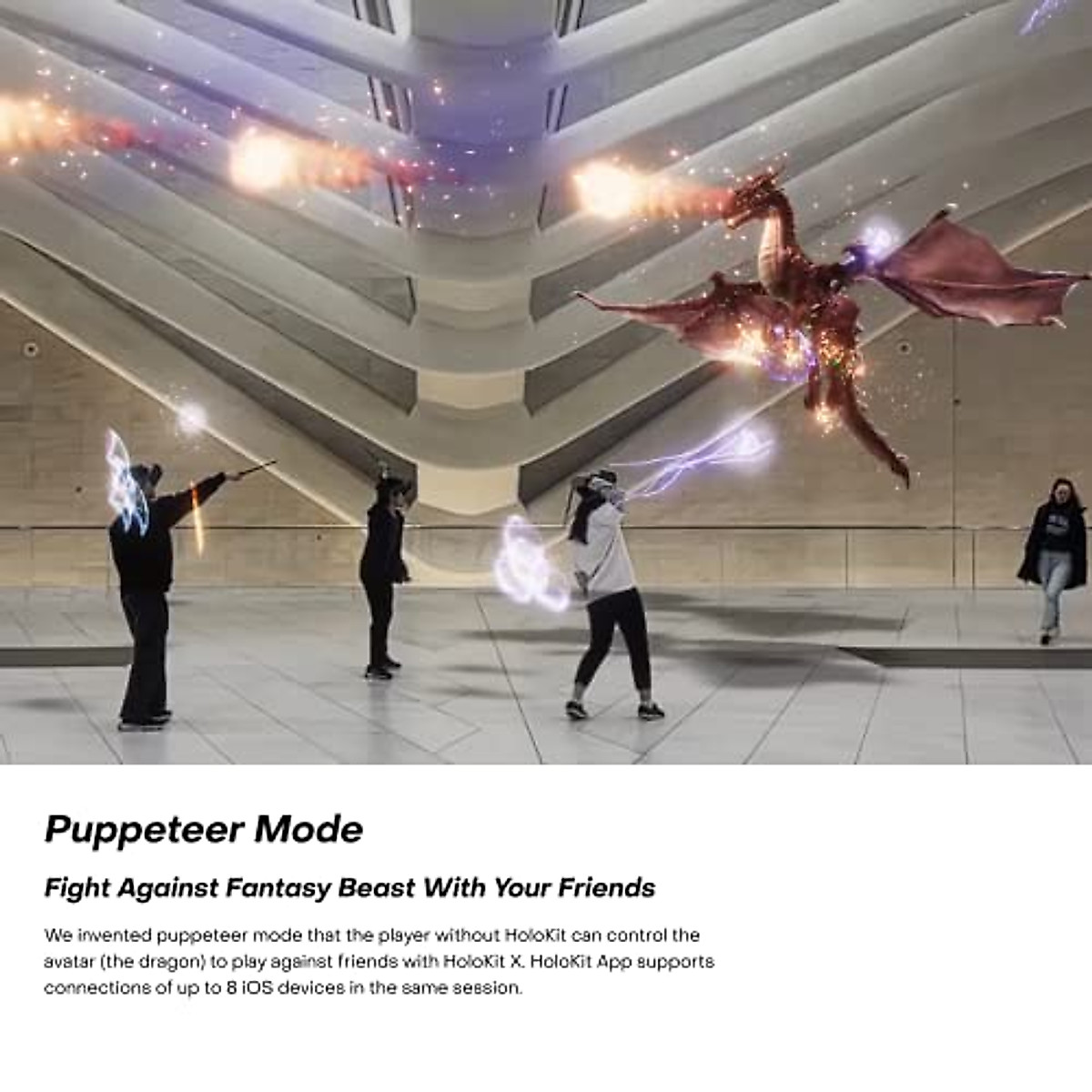 HoloKit X - Stereoscopic AR Headset for iPhone - Metallic Gray (1pc Included)