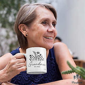 Vivulla68 Promoted To Grandma 2023 Mug, New Grandma Gifts First Time, Grandma to be Gifts, Pregnancy Announcement for Grandma Expecting, Grandma Mugs Coffee Gift for New Grandma, Future Grandma Gifts