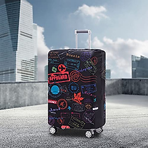 Travelkin Luggage Cover Washable Suitcase Protector Anti-scratch Suitcase cover Fits 18-32 Inch Luggage (M)