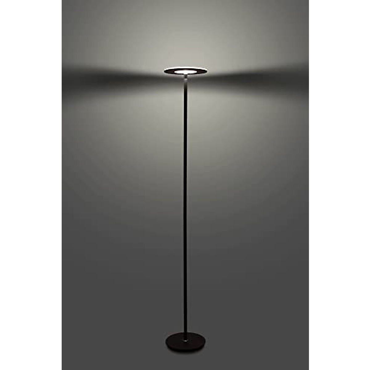 J&V Showroom LED Sky Floor Lamp -Dimmable Modern Design LED Floor Lamp for Living Room, Bedroom, Porch, Office, Study Room, Hotel, Black