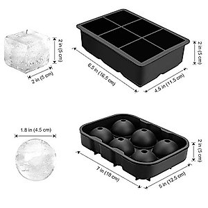 Ice Cube Trays ， Tray Balls, Ice Cube Mould Ice Tray Ice Cube Trays Silicone Ice Ball Mould Long Ice Cube Tray Ice Cube Tray Silicone Sphere Ice Moulds Large Ice Cube Tray B (Color : B)