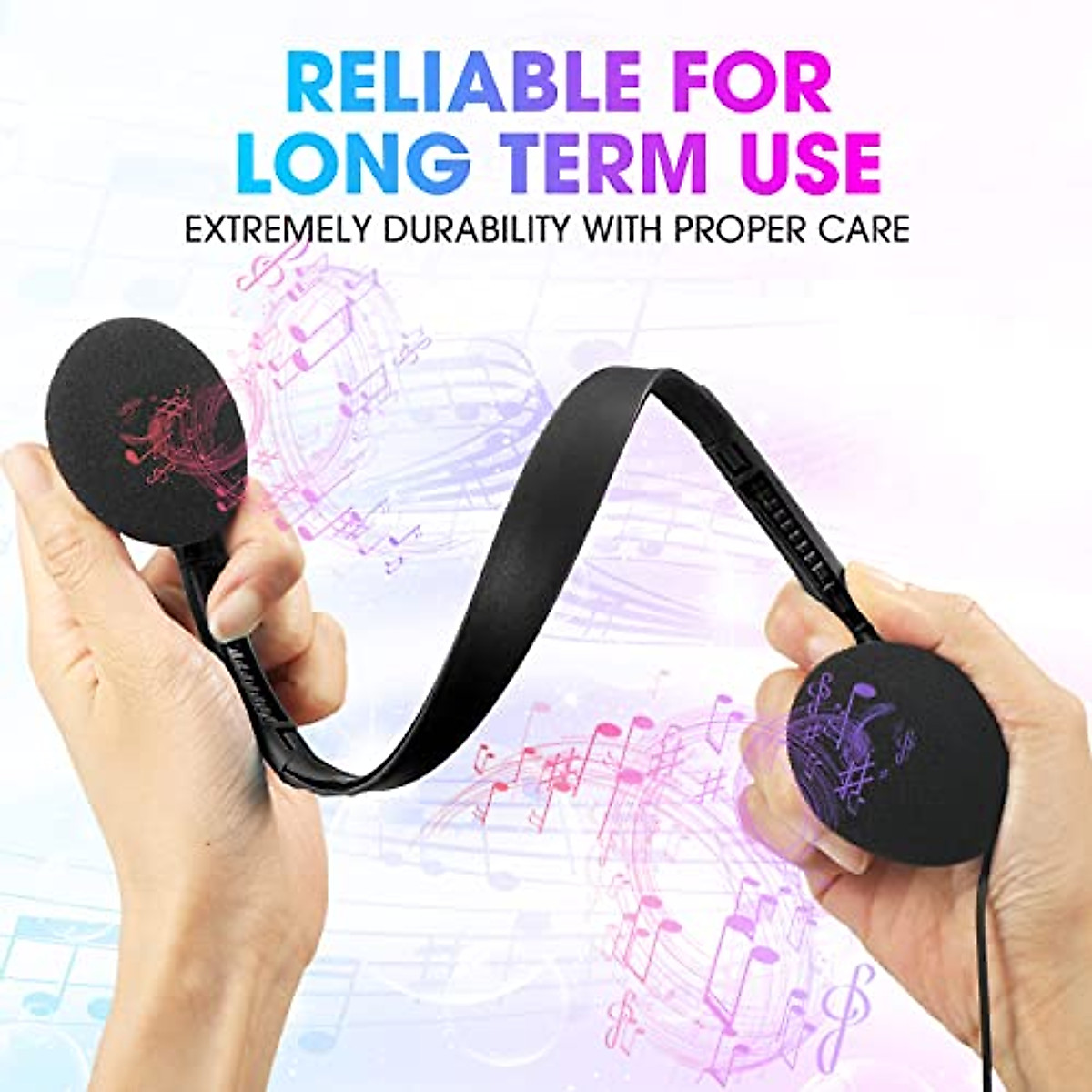 60 Pieces Headphones Bulk for Classroom Over The Head Headphones Wired Adjustable On Ear Student Headsets with 3.5 mm Headphone Plug for School Classroom Kids Children Teen and Adults (Black)