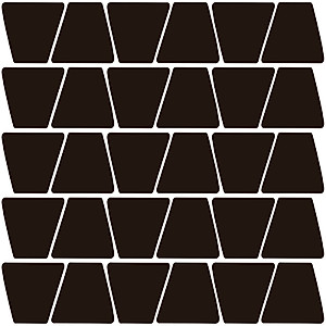 30 Pack Firefighter Helmet Tets Flat Fire Helmet Stickers Tetrahedrons Stickers for Helmet, Black