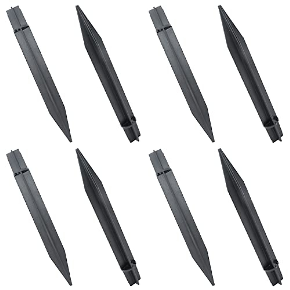 Cionyce 8PCS Torch Stake Normal Size Pathway Light Stake Plastic Path Light Replacement ABS Plastic Stake Solar Stake for Garden,Pathway Lamps