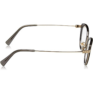 Versace VE1244-1399 Eyewear Frame PALE GOLD/GREY TRANSP W/DEMO LENS 53MM