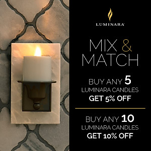Luminara Flameless Candle Nightlight - Patented Flickering Real-Flame Effect Technology Mimics Real Candle - Plugs into Outlet - Dusk to Dawn Sensor Auto Switch On/Off - Safe for Families Kids Pets