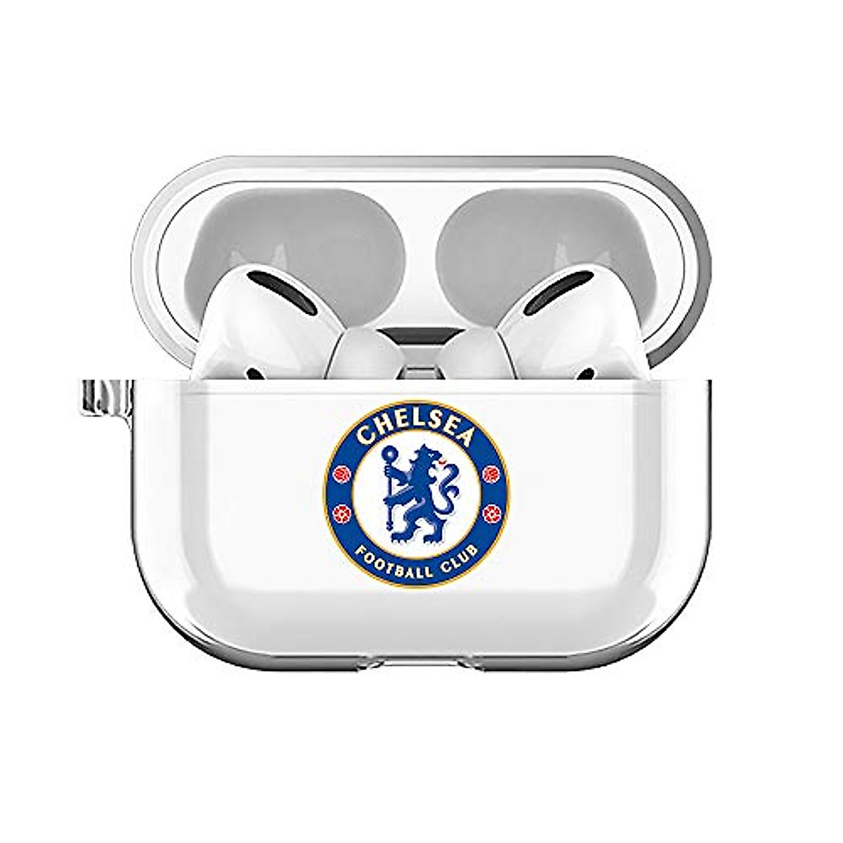 Mirage Cases Soccer Team Club Protective Thin Transparent Case Compatible with AirPods Pro Charging Case (20)