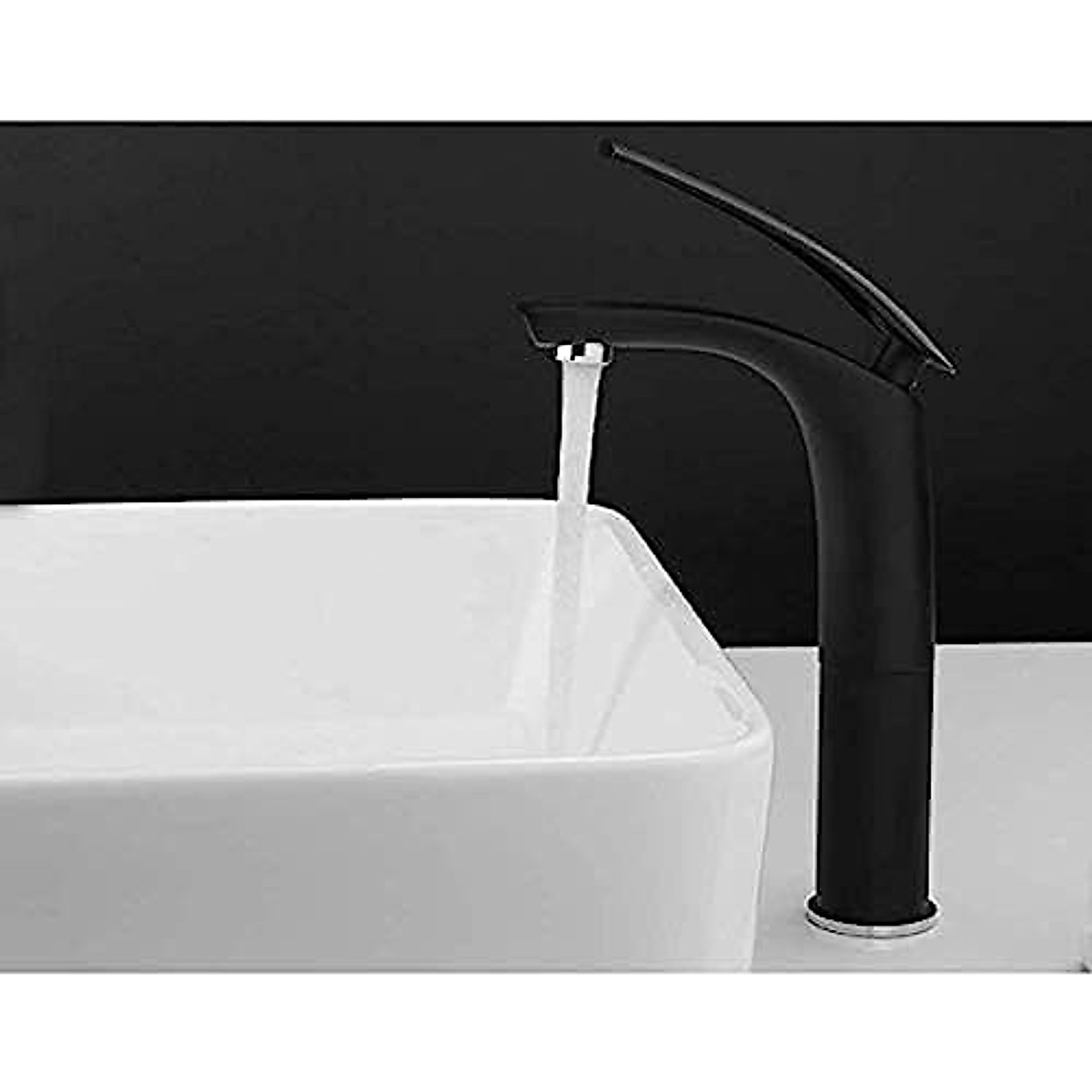 Kitchen Taps Kitchen Tap Kitchen Tap Black Brass Bathroom Basin Faucet Luxury Sink Mixer Taps Deck Mounted Hot and Cold Water Bath Sink Mixer Tap Faucets