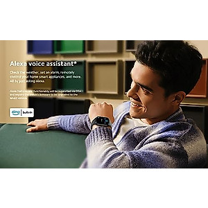 Smart Watch for Men Women - Answer & Make Calls, Alexa Build-in, Blood Oxygen (SpO2) 1.8 inch HD Screen iP68 Waterproof, Heart Rate Sleep Monitor, Fitness Tracker Compatible with Android and iOS Phone