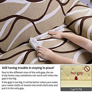 uxcell Stretch Sofa Slipcover Elastic Sofa Cover Chair Furniture Slipcovers Washable Floral Couch Cover, Medium