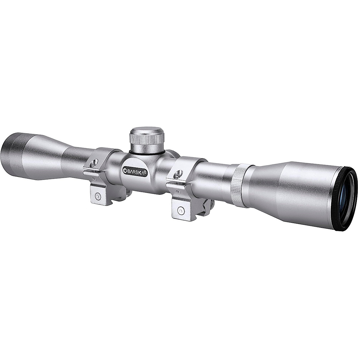 BARSKA 4x32 Plinker-22 Silver Scope w/ 3/8-Inch Rings