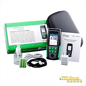 Ultrasonic Thickness Gauge Industrial-882 / Steel, Metals, Plastic, Glass, PVC, Pipes Thickness Gauge Meter – Range 0.039 to 8.85 inch| 2.4” HD Color LCD | Auto Calibration (All materiаl)