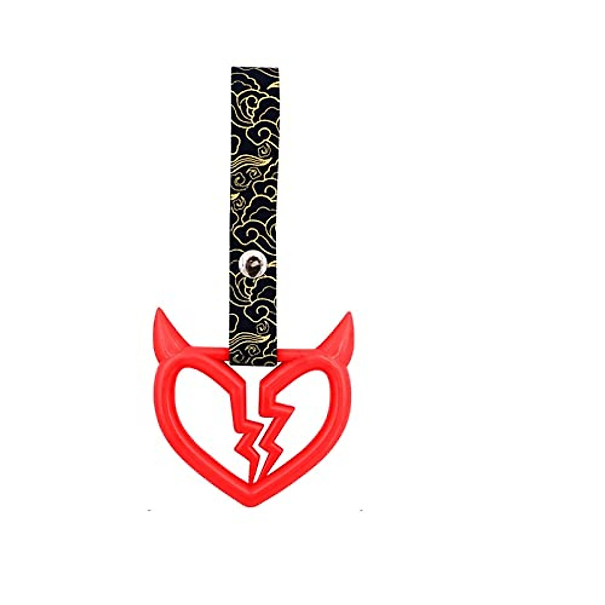 Devil Demon Broken Heart RED JDM TSURIKAWA Ring Subway Train Bus Handle Strap Charm Drift