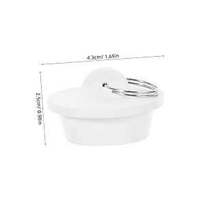 IWOWHERO Kitchen Water Plug Shower Faucet Cover Bath Tub Drain Stoppers Pool Plug Caps Sink Stopper Drain Plug Drain Cover Tub Stopper Bathtub Drain Stopper Sink Bathtub Plug Rubber White