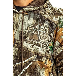 Realtree Men's Camo High Pile Fleece Vest Jacket for Hunting, Hiking and Climbing (US, Alpha, X-Large, Regular, Regular, Edge | Sherpa)