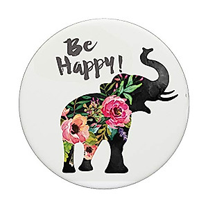 Optimistic Elephant - Phone Mount, Hand Holder Knob 6631 PopSockets PopGrip: Swappable Grip for Phones & Tablets