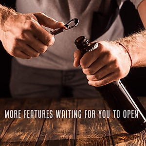 Engraved Corkscrew and Multi-Tool Custom Wine Opener Personalized Bottle Opener (SET OF 6)