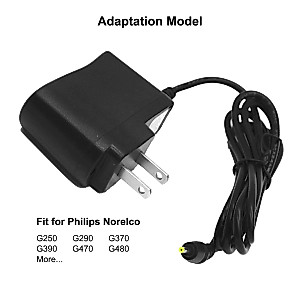AC Adapter Charger with Light for Philips Norelco G250 G290 G370 G390 G470