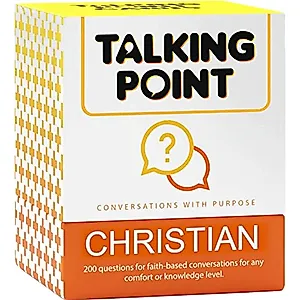 200 Christian Question Cards for Inspirational Conversations - Explore Your Faith and Have Fun on Family Game Night, Bible Study or Youth Groups - Perfect Couples Religious Gifts for Women or Men